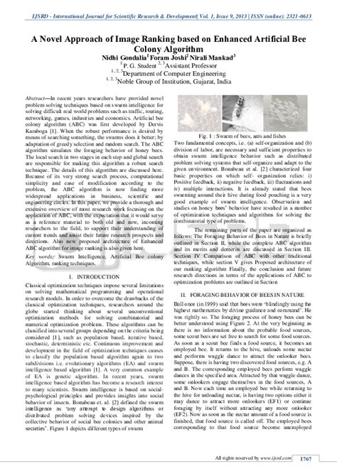 Pdf A Novel Approach Of Image Ranking Based On Enhanced Artificial