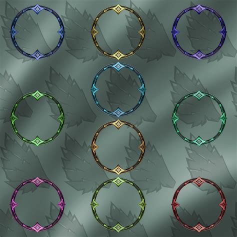 Frame Bundle Dnd Pathfinder Token Frame Token Border Foundry Vtt Roll20 Digital