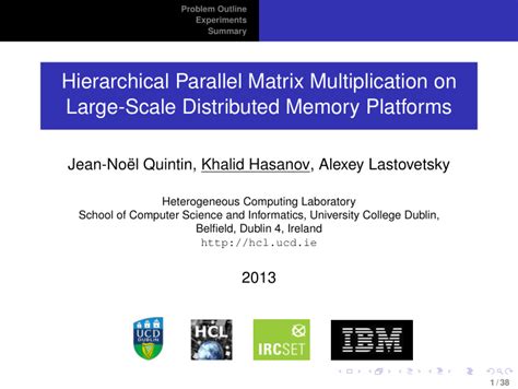 PPT Hierarchical Parallel Matrix Multiplication On Large Scale