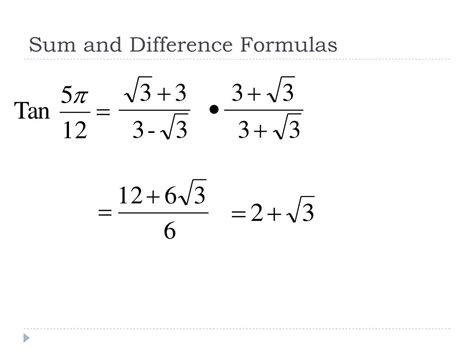 Ppt Sum And Difference Formulas Powerpoint Presentation Free Download Id 2978024