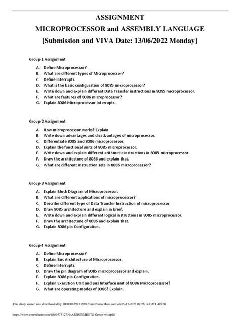 Assignments Group Wise Pdf Pdf