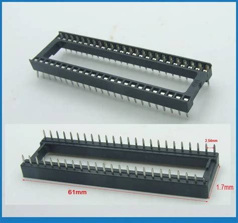 PCS Pin IC Socket Mm DIP Adapter Row To Row Spacing Adapters In Connectors From