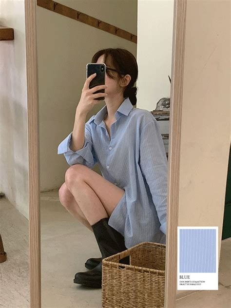 리얼코코 누적4천장가벼운소재🍃파스텔톤자체제작 해브 스트라이프 셔츠 5 Color 여름썸머여행룩바캉스휴양지휴가룩살안타템오버핏워터밤페스티벌