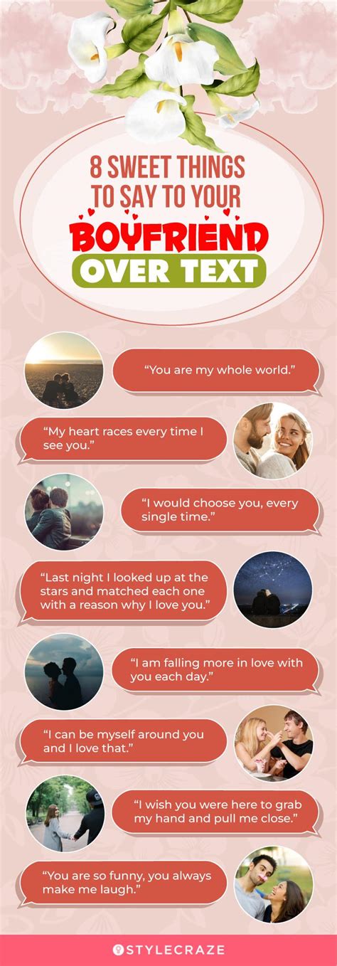 52 Cute Things To Say To Your Boyfriend To Shower Your Love