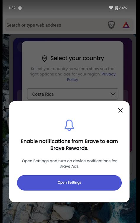 `enable Notifications From Brave To Earn` Modal Not Appearing If `all Brave Ads Notifications