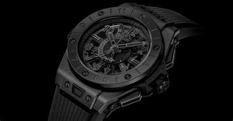 hublot gets dark with blacked out big bang gmt watch maxim