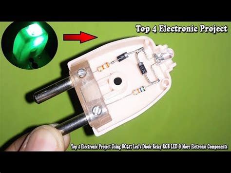 Top 4 Electronic Project Using BC547 Led S Diode Relay RGB LED More Eletronic Components