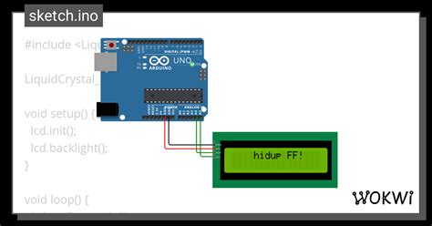 Lcd Cetak Nama Rizky 7c Wokwi Esp32 Stm32 Arduino Simulator