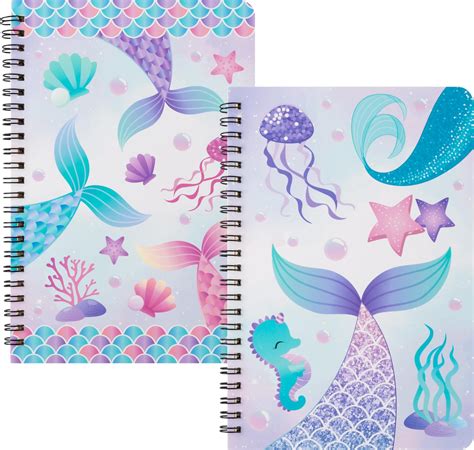 B1ykin A5 Spiral Notebooks 2pcs 50 Sheets 100 Pages Cute Wire Bound Travel