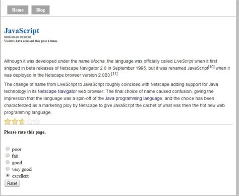Rating System Sourcecodester