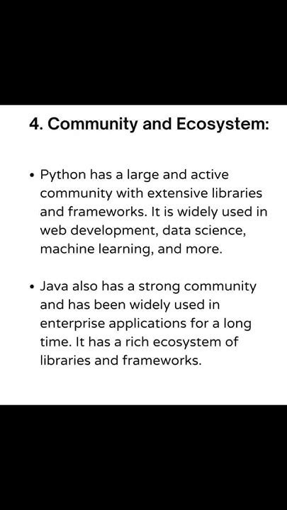 Java Vs Python Java Python Yshorts Youtube