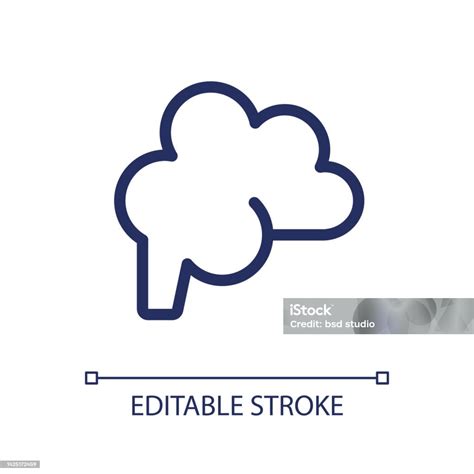 두뇌 픽셀 완벽한 선형 Ui 아이콘 건강 진단에 대한 스톡 벡터 아트 및 기타 이미지 건강 진단 건강관리와 의술 건강한