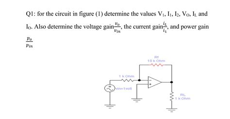 Solved Q For The Circuit In Figure Determine The Chegg Com