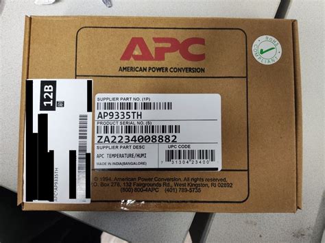 Apc Netbotz Temperature And Humidity Sensor Ap9335th 電腦＆科技 商務用科技產品 Carousell