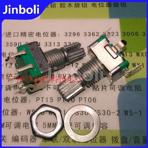 3pcs 360 Degree Rotary Encoder Ec11 5 Pin Flower Shaft Length 15mm With