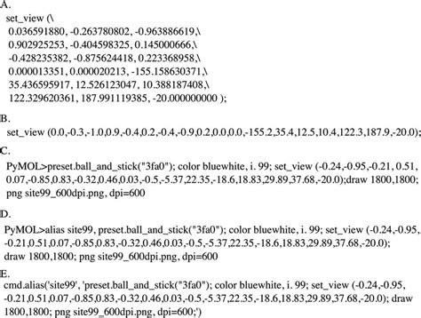 Scene Settings And Horizontal Scripts A Molecular Scene Settings From