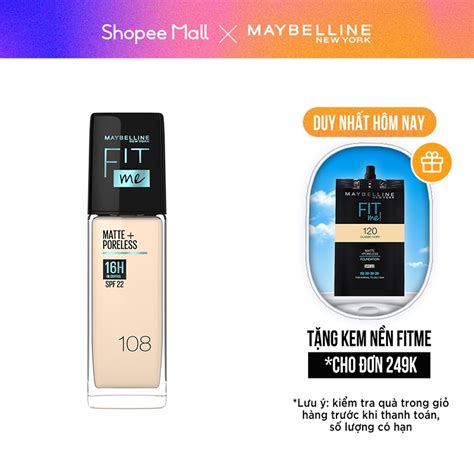 Kem Nền Mịn Nhẹ Kiềm Dầu Fit Me Maybelline New York Matte Poreless Foundation 30ml Emie ViỆt Nam