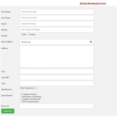 Registration Form Design In HTML And CSS With Code Enjoy SharePoint