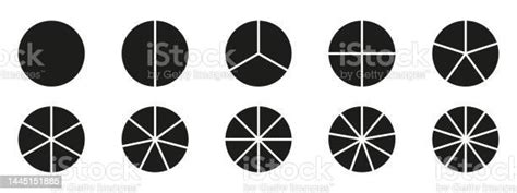 원 분할 다이어그램 3 10 7 그래프 아이콘 파이 모양 섹션 차트 세그먼트 원 라운드 벡터 6 9 Devide 인포 그래픽 원형에 대한 스톡 벡터 아트 및 기타 이미지