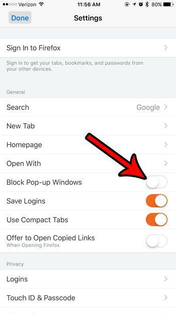 How To Allow Pop Ups In The Iphone Firefox App Solve Your Tech