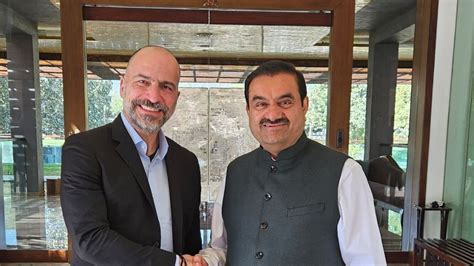 Gautam Adani Meets Uber Ceo Dara Khosrowshahi Says ‘excited For Future Medial