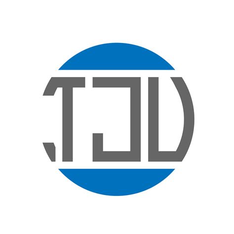 Diseño De Logotipo De Letra Tjv Sobre Fondo Blanco Concepto De