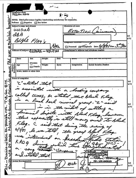 Black Flag Fbi File Documentcloud