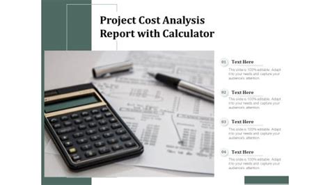 Project Cost Analysis Report With Calculator Ppt Powerpoint