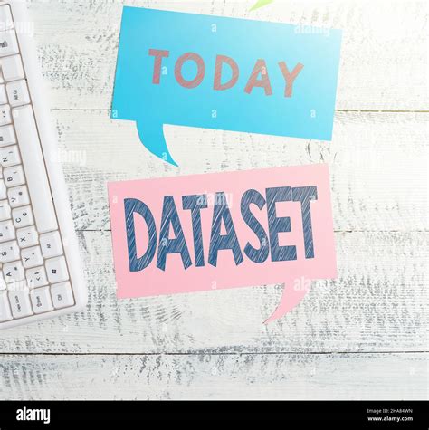 Conceptual Display Dataset Internet Concept Collection Of Numbers Or Values That Relate To A