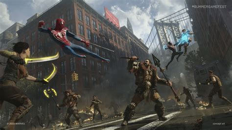 New Marvels Spider Man 2 Concept Art Shows Off Kraven And Venom Eddie