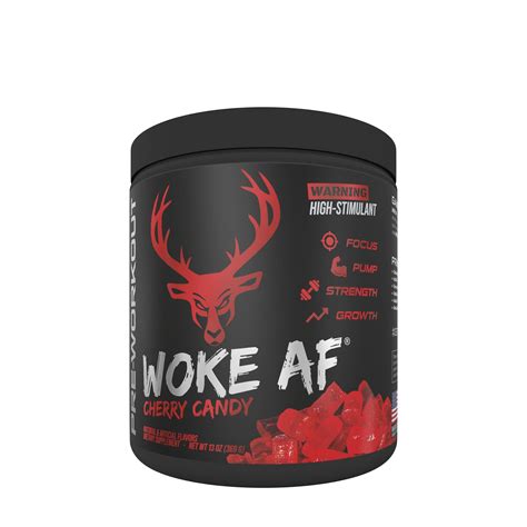 Bucked Up® Woke Af™ Nootropic Preworkout Cherry Candy 30 Servings Gnc