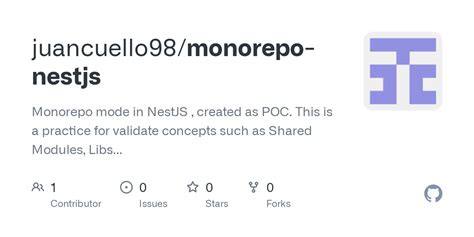 Github Juancuello98monorepo Nestjs Monorepo Mode In Nestjs
