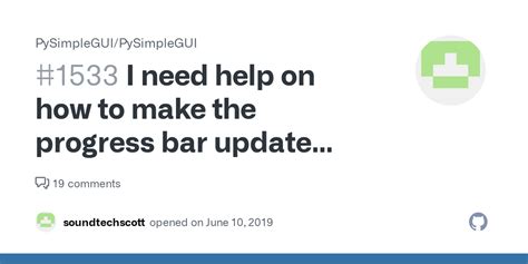 I Need Help On How To Make The Progress Bar Update Manually Issue PySimpleGUI
