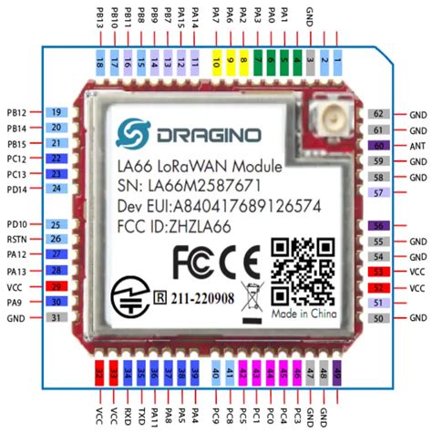 dragino la66 lorawan module user manual