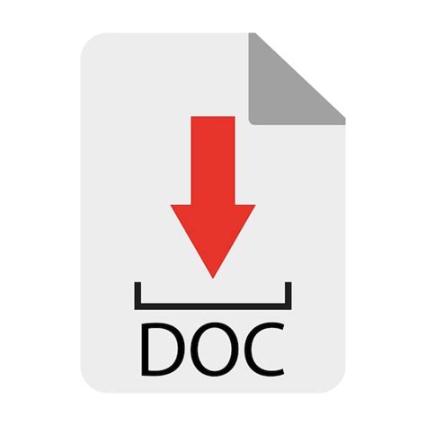 Premium Vector Doc File Line Icon Folder Computer Document Paper Information Desktop Internet