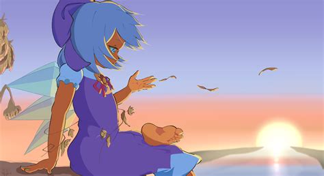 Himeko Nodanuki Cirno Tanned Cirno Touhou Highres 1girl