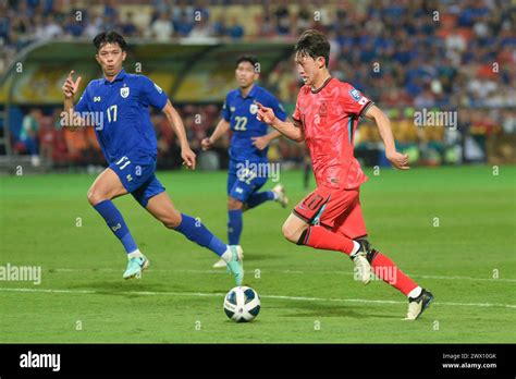 Bangkok Thailand 26th Mar 2024 Lee Jaesung R Of South Korea Breaks Through During The