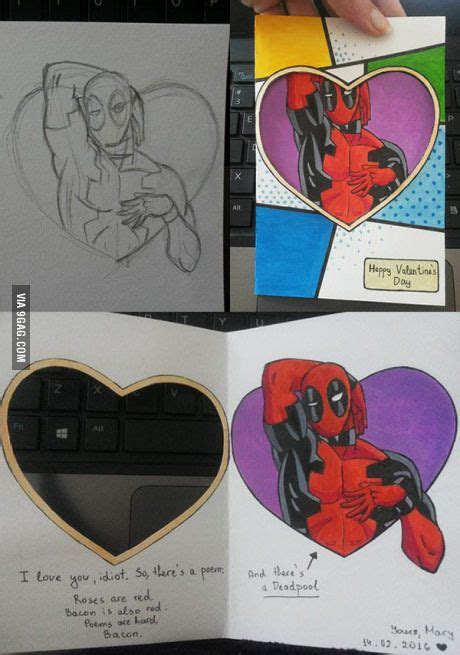 Made This For The Bf Deadpool Ts Love Scrapbook Batman Ts