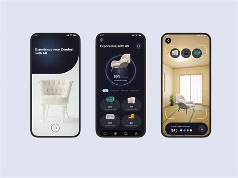 Ar Interior App Ui Design Behance