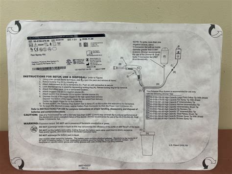 New ZIMMER 00 5150 475 00 Fan Spray Kit For Pulsavac Plus Wound Debrident System Disposables