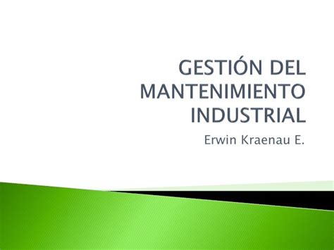 Pdf Gestión Del Mantenimiento Industrial I Dokumentips