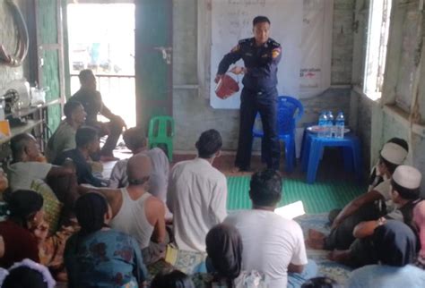 ပေါက်တောမြို့နယ် ဆင်တက်မော် Idp စခန်း၌ မီးဘေးအန္တရာယ်ကြိုတင်ကာကွယ်နိုင်ရေး အသိပညာပေး