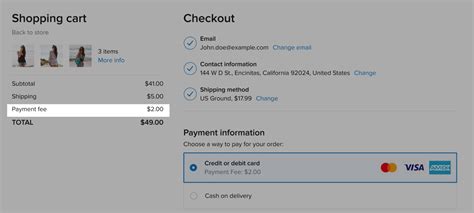 Adding Payment Based Fees At Checkout Ecwid Help Center