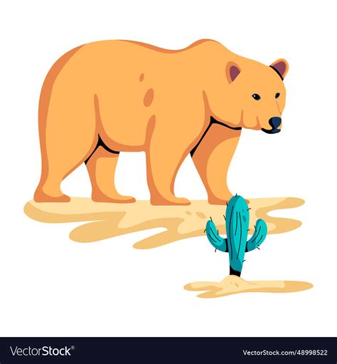 Gobi Bear Royalty Free Vector Image Vectorstock