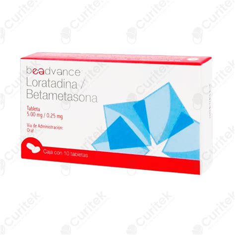 Loratadina Betametasona 5 Mg 025 Mg 10 Tabs Beadvance