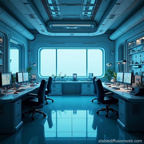 Sci Fi Lab Scene Stable Diffusion Online
