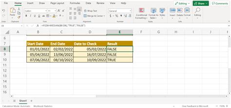 how to use between formula in excel sheetaki
