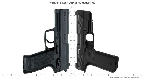 Heckler And Koch Usp 45 Vs Hudson H9 Size Comparison Handgun Hero