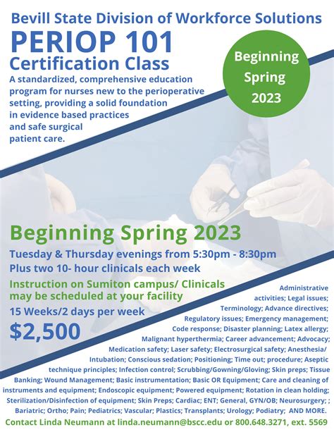 Bevill State To Offer Peri Operative Certification Class For Nurses