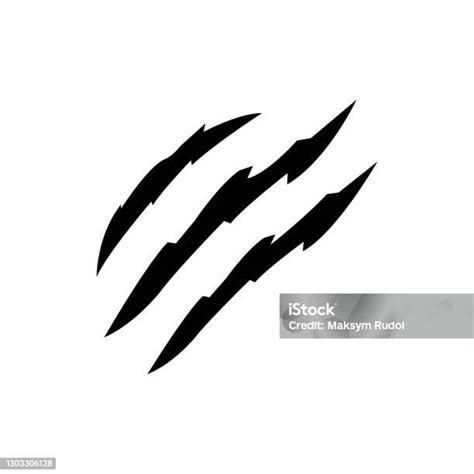 발톱 스크래치 아이콘 흰색 배경에 격리 로고 가장자리에 대한 스톡 벡터 아트 및 기타 이미지 가장자리 갈고리 발톱 갈기갈기 찢어진 Istock